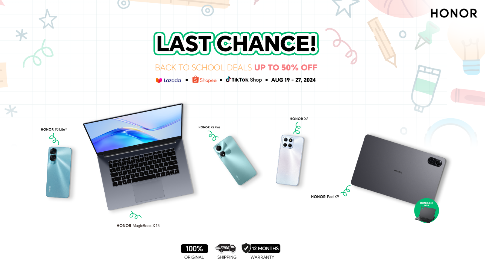 Get up to 50% off on select HONOR devices for your Back-to-School ...