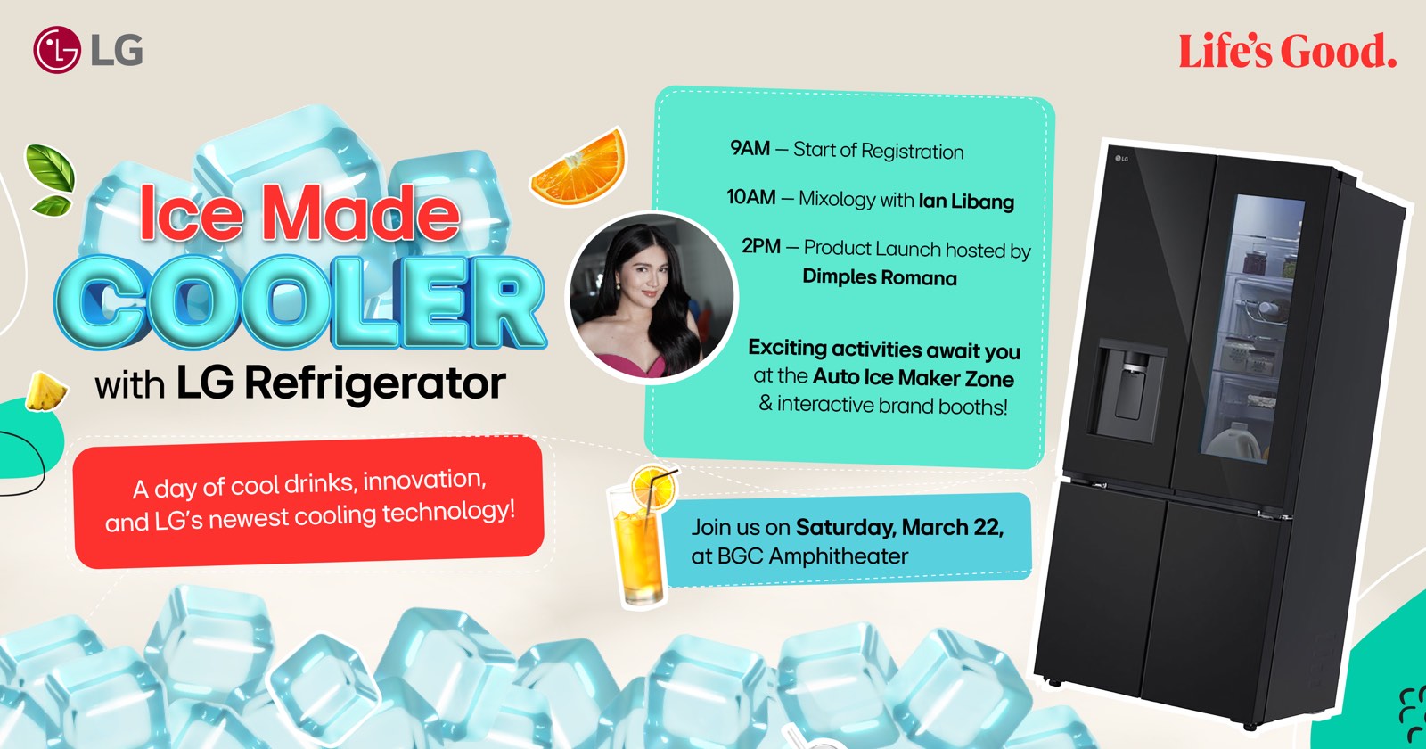 Ice Made Cooler: LG Refrigerators Are Ready to Turn Up the Cool at BGC ...